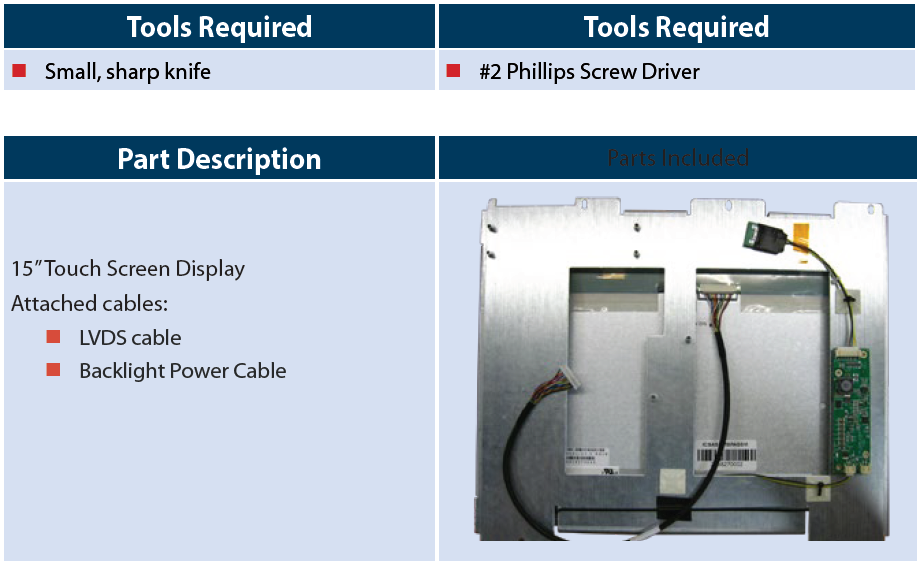 Instructions for replacing the 15" display in the AS3 – Innovative ...