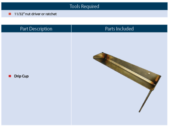 Instructions for swapping the drip cup for the heat exchanger in an AS4 ...