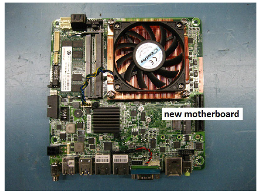 Instructions for replacing the motherboard to an ENTSIGN, MB03 ...