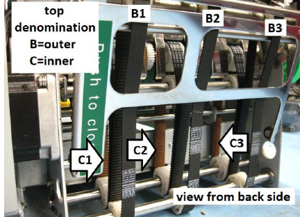 FUJITSU F400 BILL DISPENSER BELT IDENTIFICATION – Innovative Control ...
