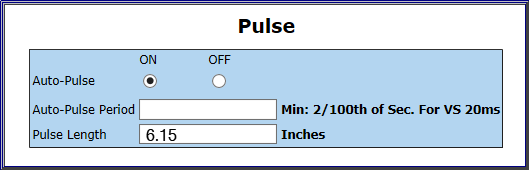 Set Pulse Length and Auto Pulse Period – Innovative Control Systems