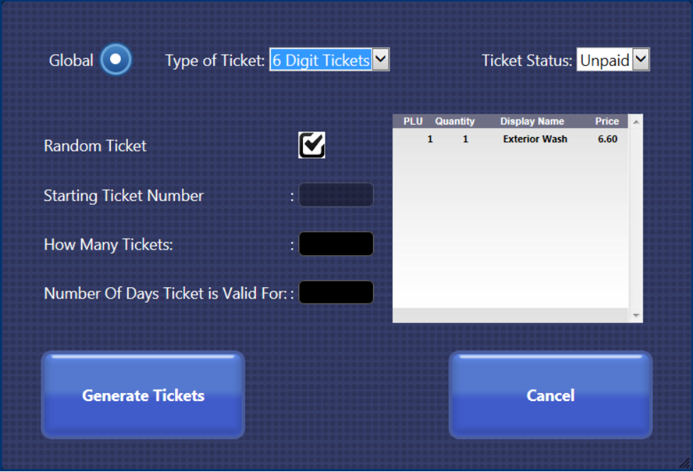 Generating Tickets – Innovative Control Systems